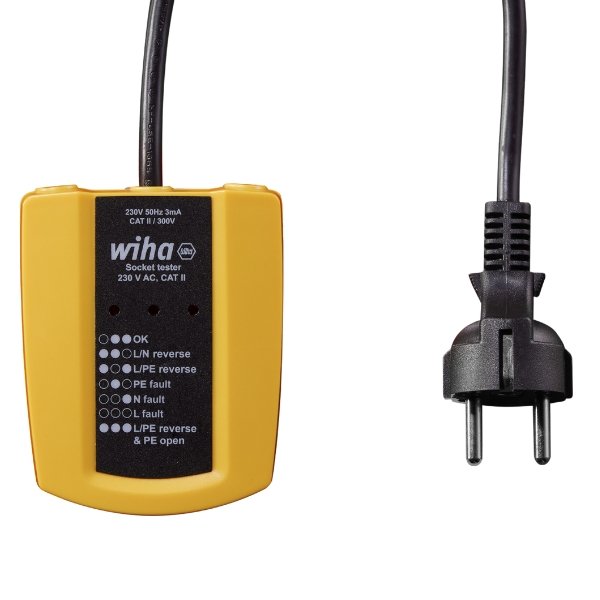 WH-Socket-Test/45220 Wiha-Safe-Tronic network socket tester