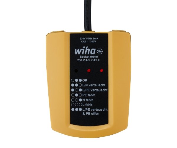 WH-Socket-Test/45220 Wiha-Safe-Tronic network socket tester